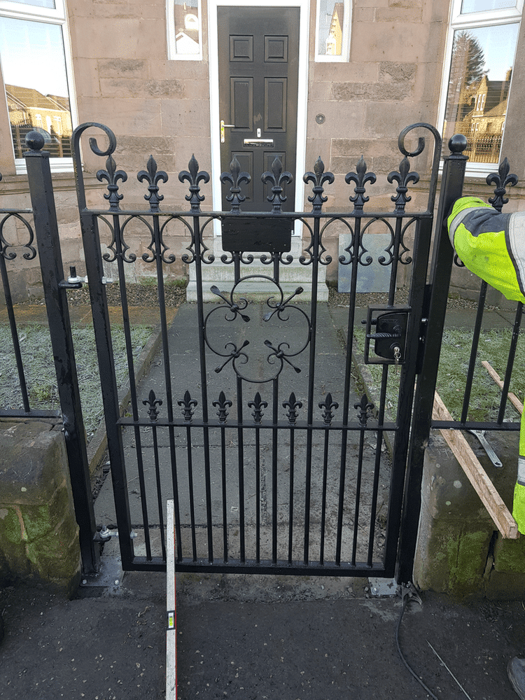 Tall Wrought Iron Side Gates - Glasgow | Gates Scotland