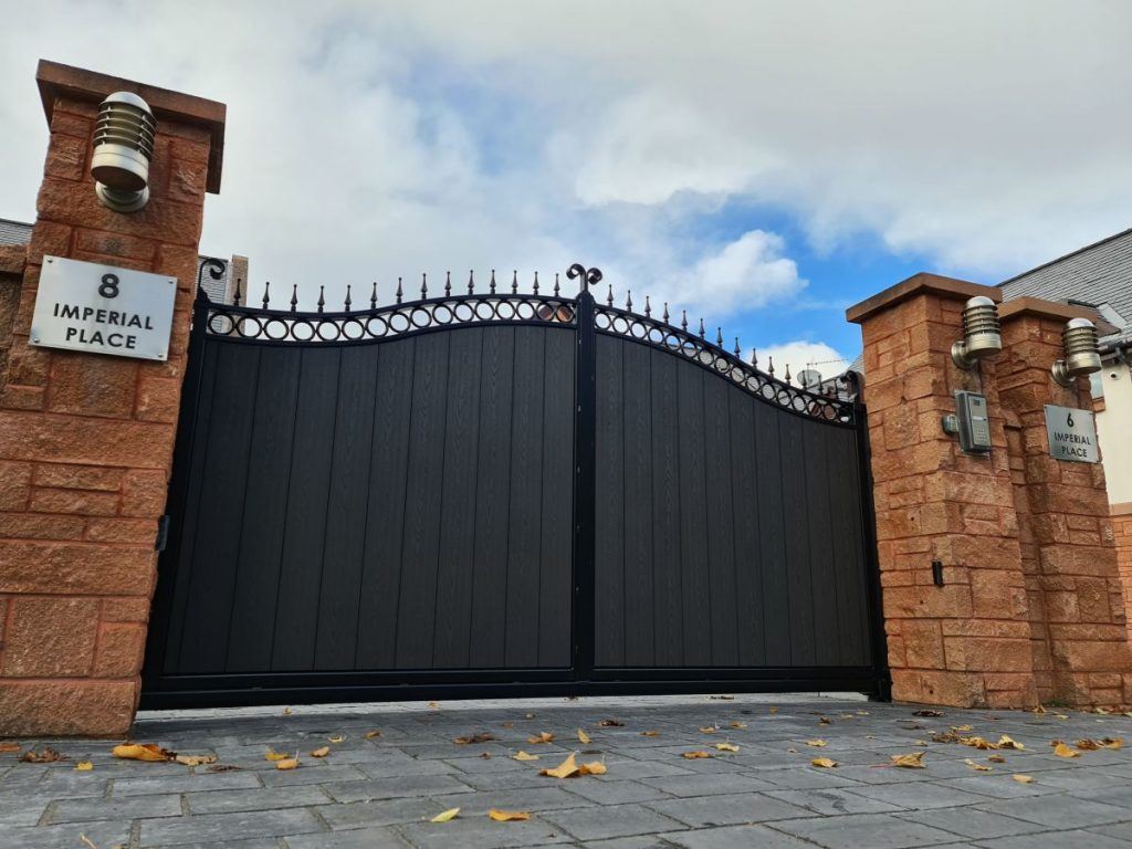 Strong Aluminium Bi Fold Driveway Gates | Gates Scotland